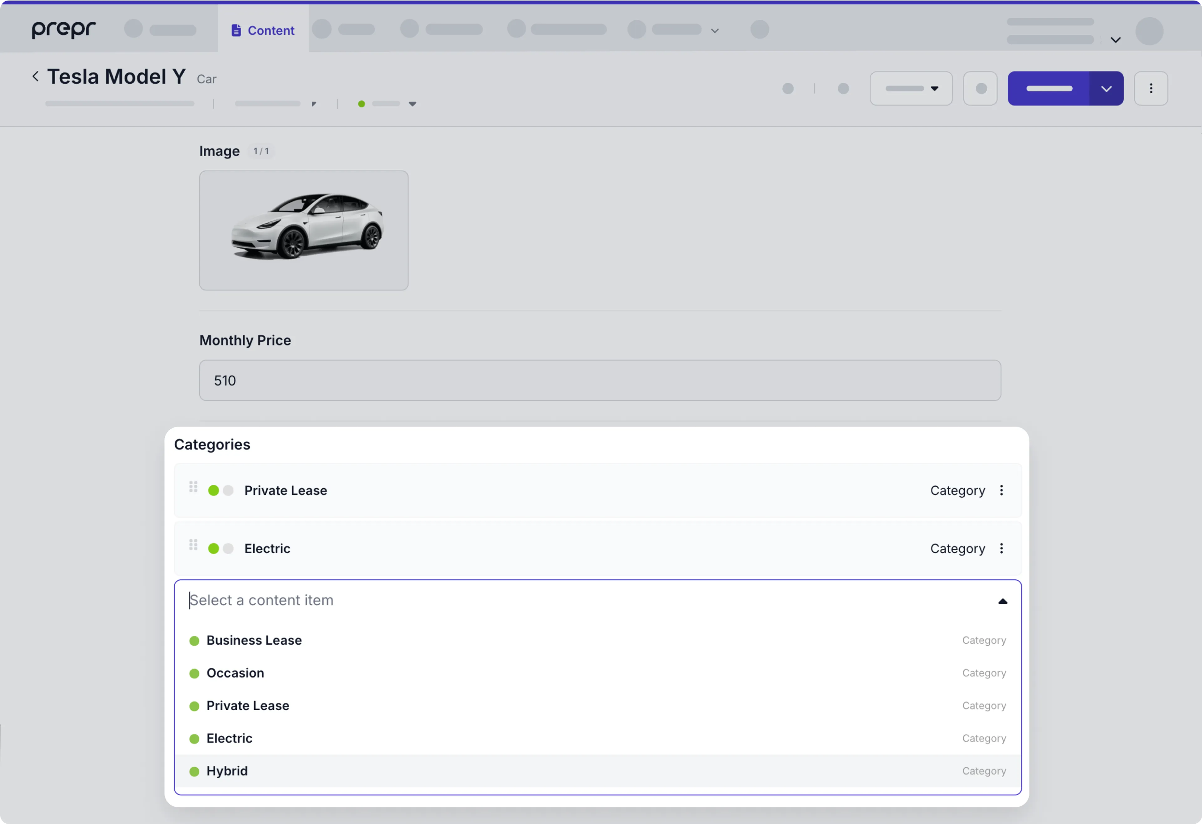 Creating rich content with Prepr guide – Prepr docs