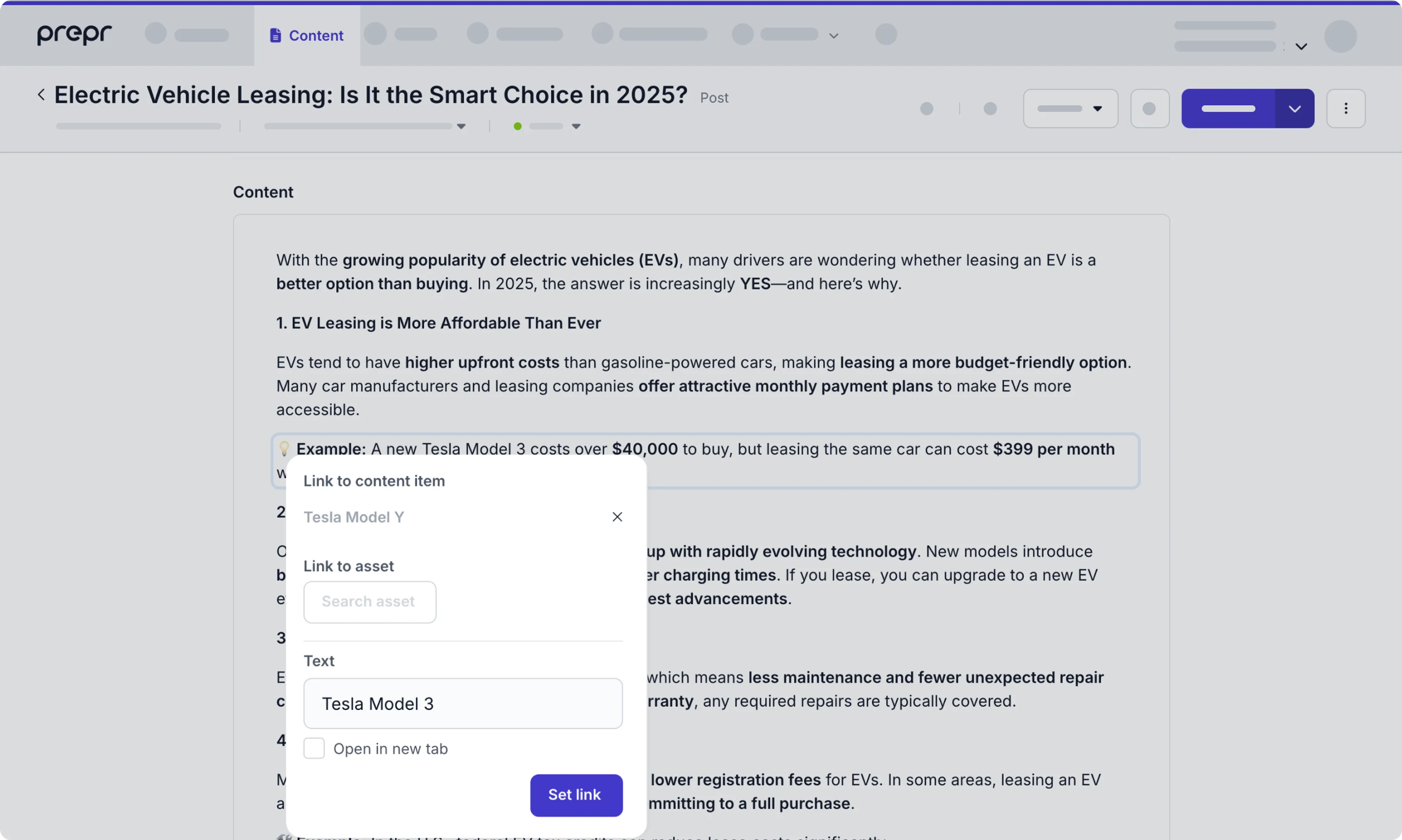 Creating rich content with Prepr guide – Prepr docs