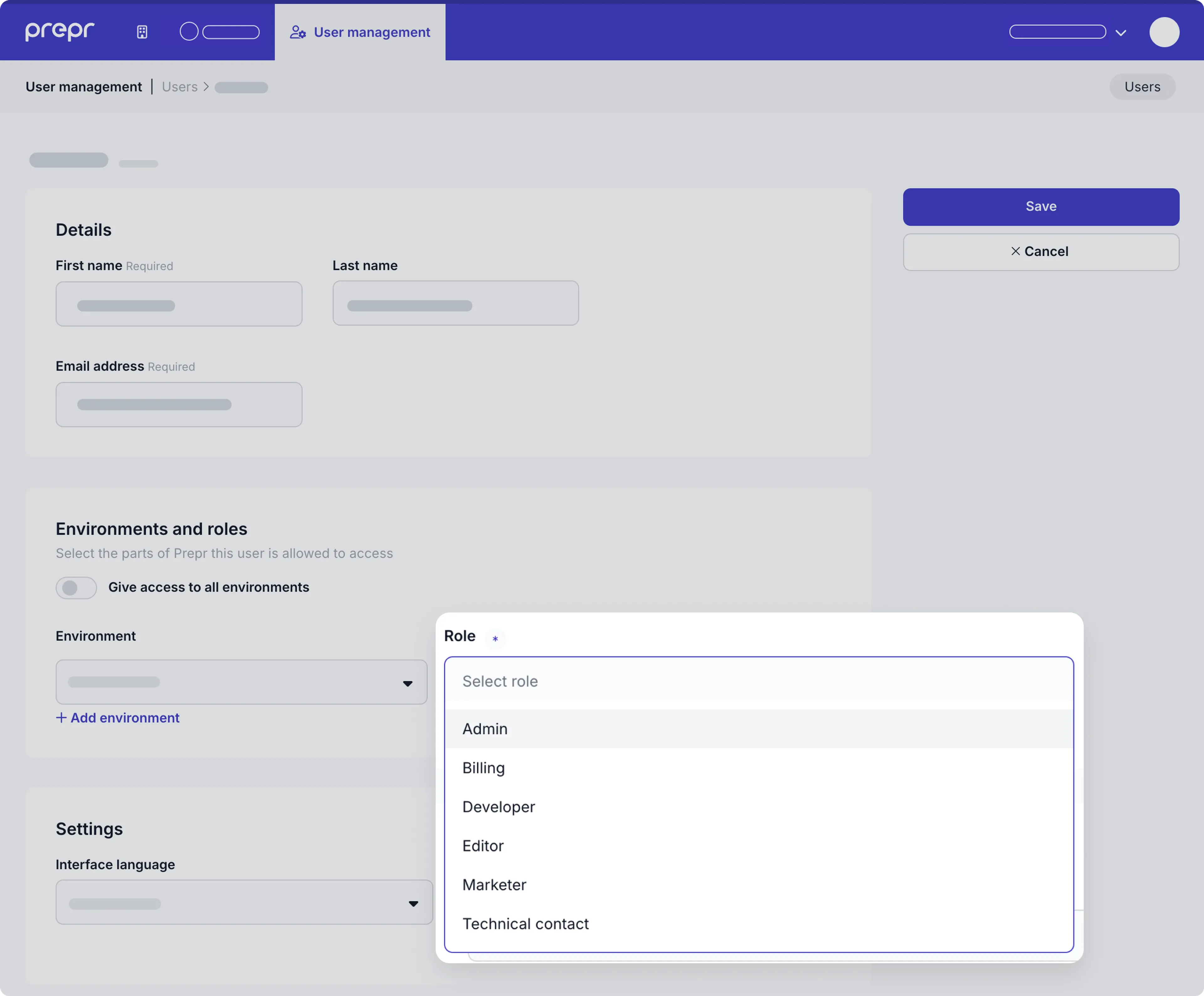 Managing users in Prepr CMS – Prepr docs