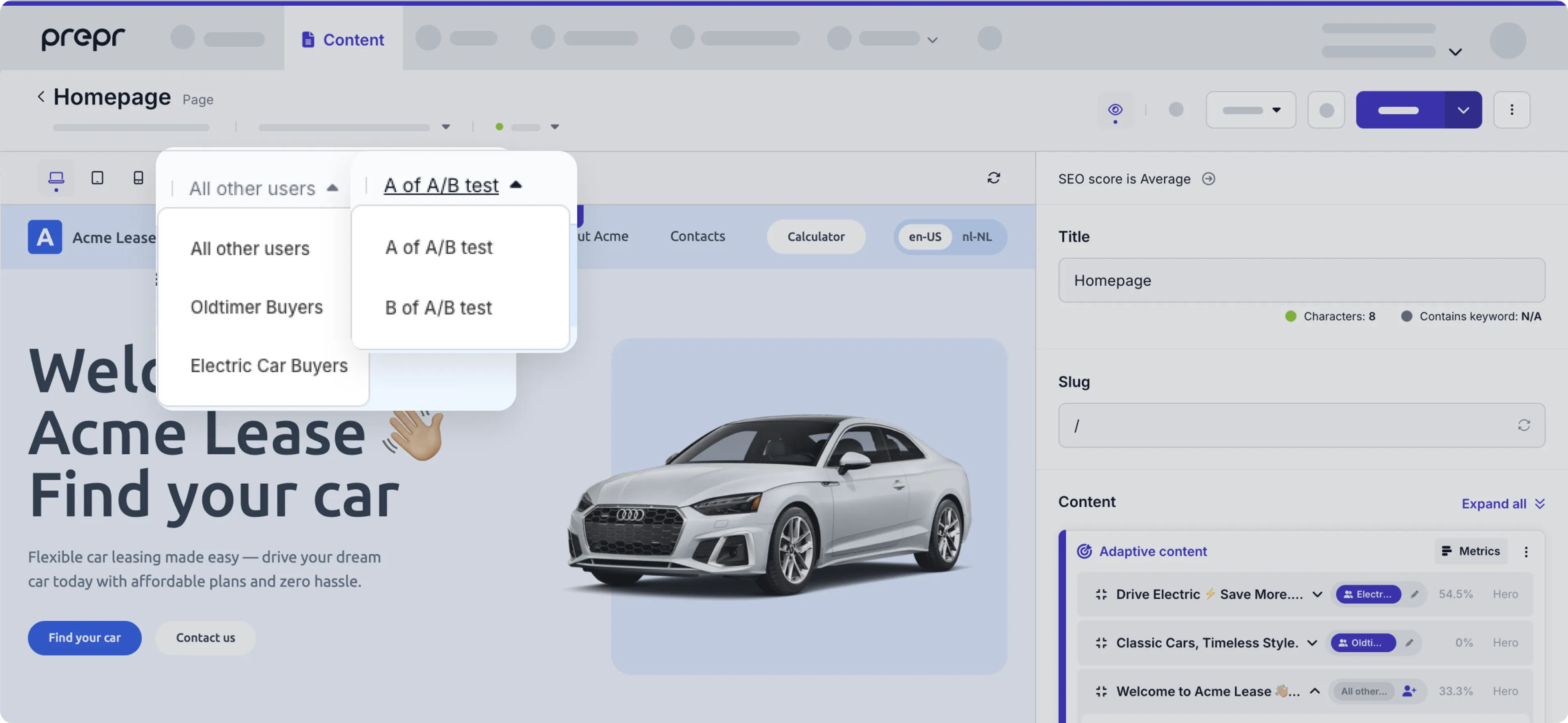 How to set up visual editing in Prepr CMS – Prepr docs
