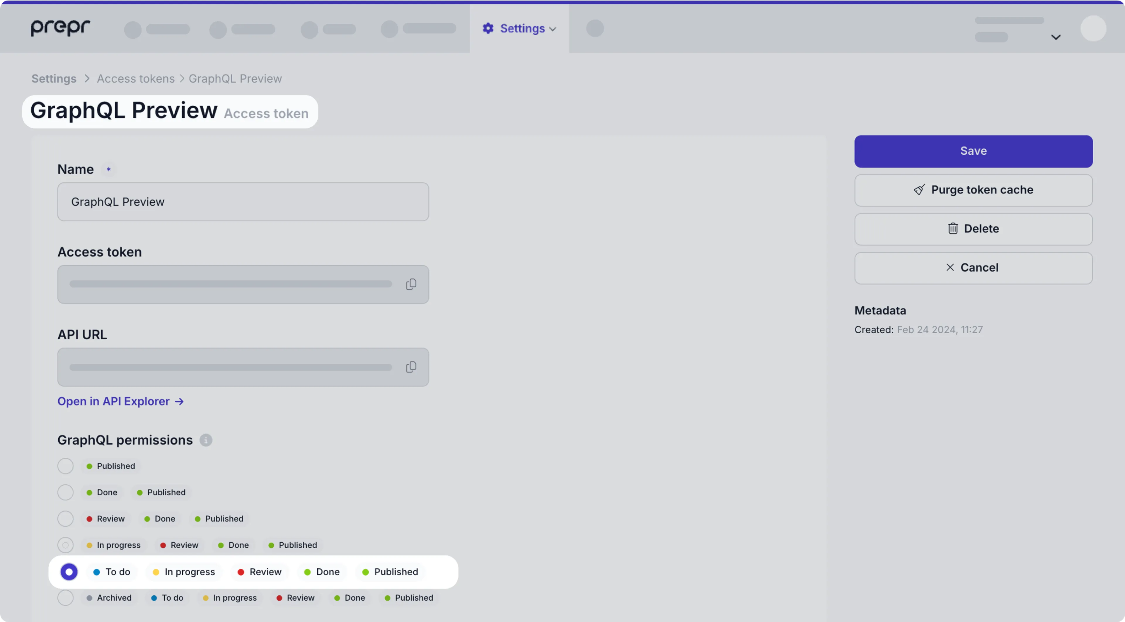 Setting up content item previews – Prepr docs