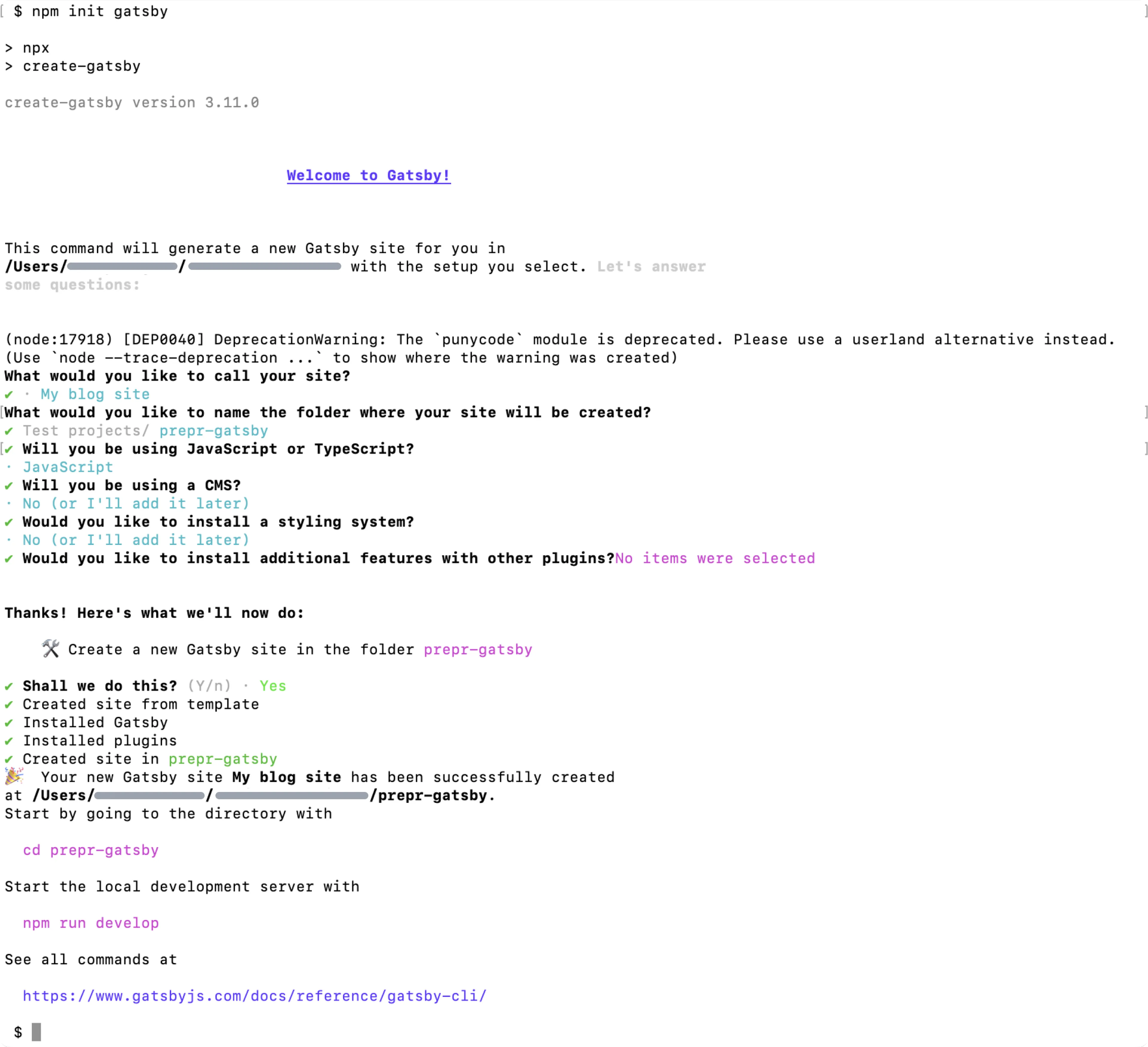 Gatsby quick start guide to connect Prepr CMS – Prepr docs
