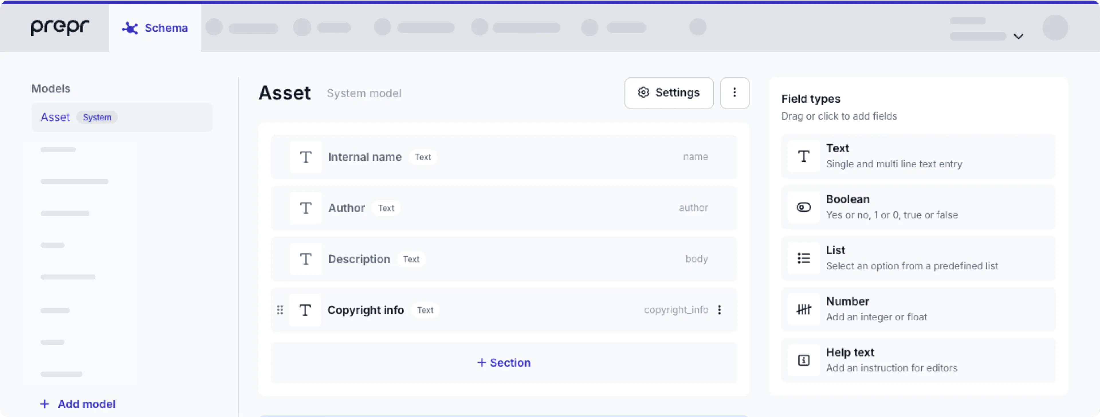 How to set up and customize the Asset model in Prepr CMS – Prepr docs