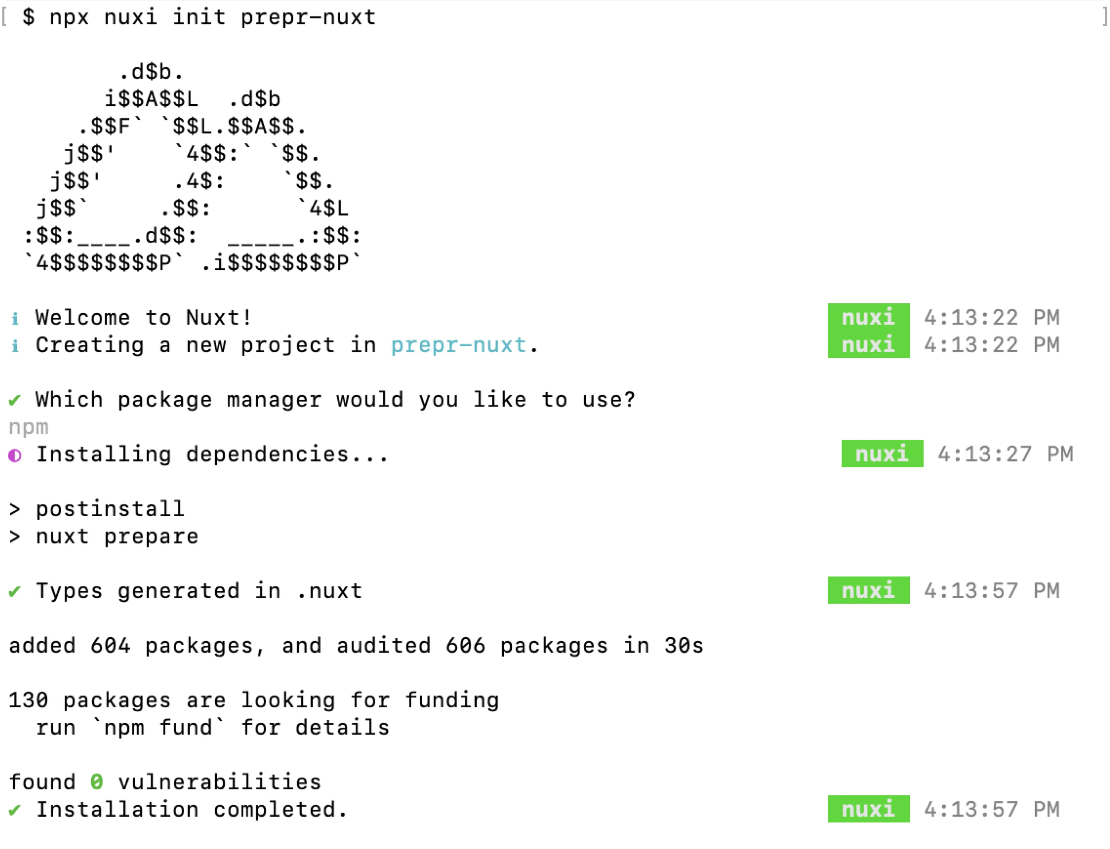 Nuxt Quick start guide – Prepr docs