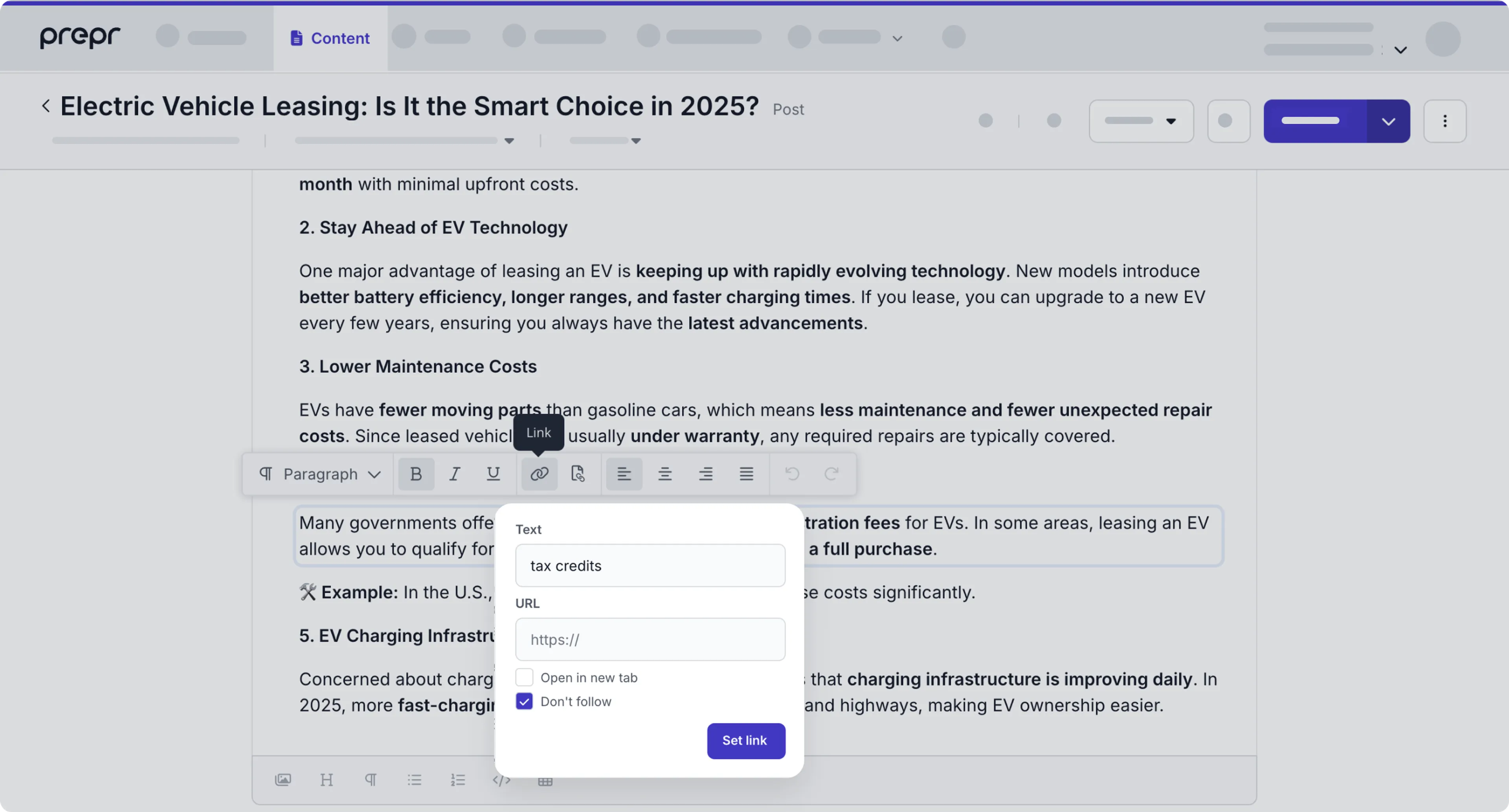 Creating rich content with Prepr guide – Prepr docs