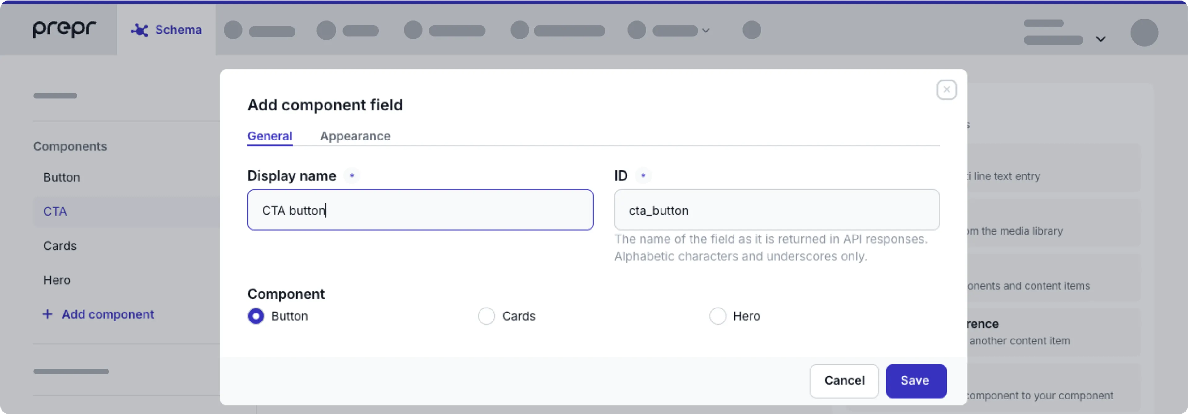 Managing Components – Prepr docs